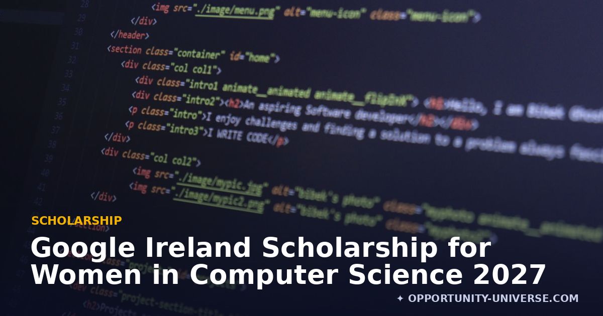 Google Ireland Scholarship for Women in Computer Science 2027 ...